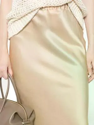 Antonelli Firenze Orinoco Elastic-waistband Midi Skirt - Neutrals
