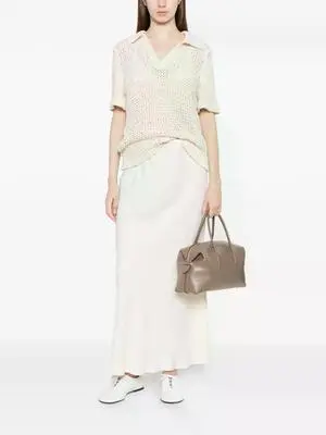 Antonelli Firenze Ilda Elastic-waistband Midi Skirt - Neutrals