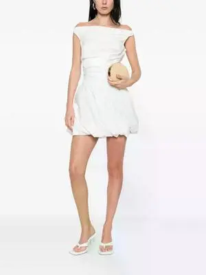 Simkhai Gathered Mini Dress