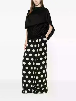 Junya Watanabe Polka Dot Trousers - Black