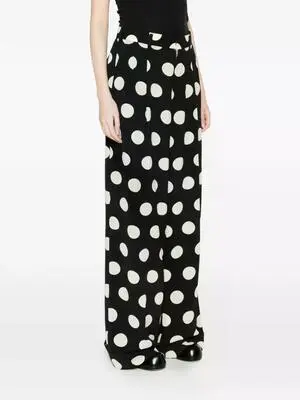 Junya Watanabe Polka Dot Trousers - Black