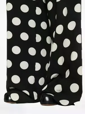 Junya Watanabe Polka Dot Trousers - Black