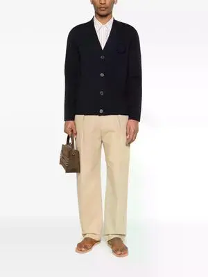 Sandro Flower Crochet Cardigan - Blue
