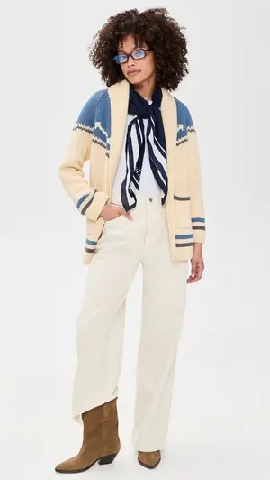 The Great. X Stetson The Western Riding Cardigan Sweater