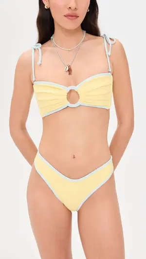 MONTCE Sunshine Tie Bandeau Bikini Top