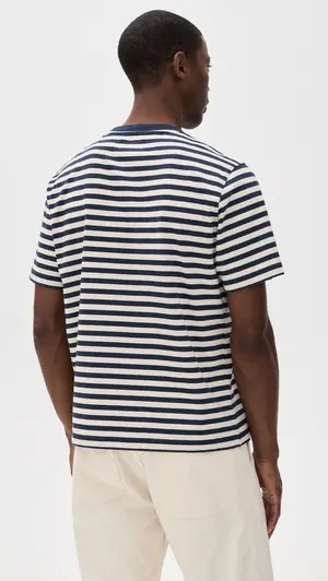 FAR AFIELD Breton Stripe Short Sleeved T-shirt