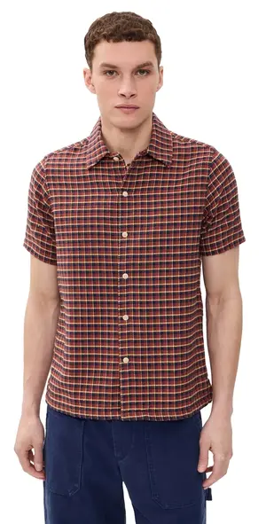 FAR AFIELD Dobby Check Busy Shirt