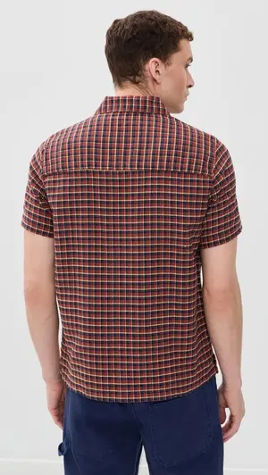 FAR AFIELD Dobby Check Busy Shirt