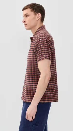 FAR AFIELD Dobby Check Busy Shirt