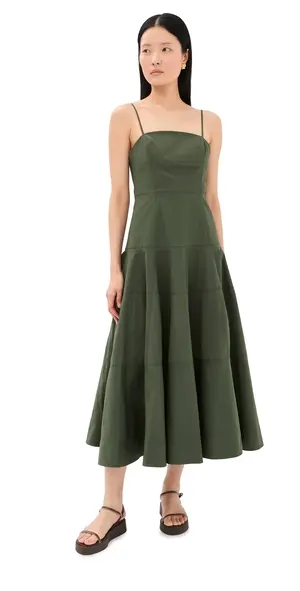 Veronica Beard Ilona Maxi Dress - Army