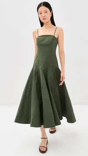 Veronica Beard Ilona Maxi Dress - Army