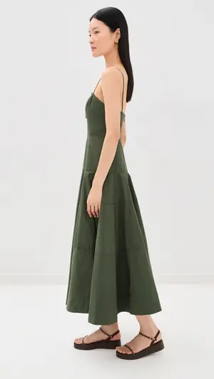 Veronica Beard Ilona Maxi Dress - Army