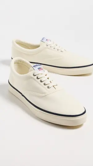 SEBAGO Canvas Lace-up Sneakers - White