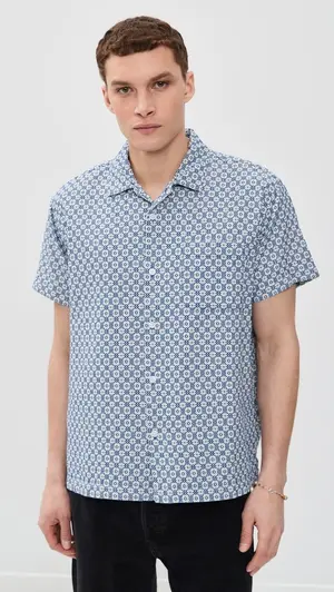 Obey Adrian Woven Top - Unbleached Multi