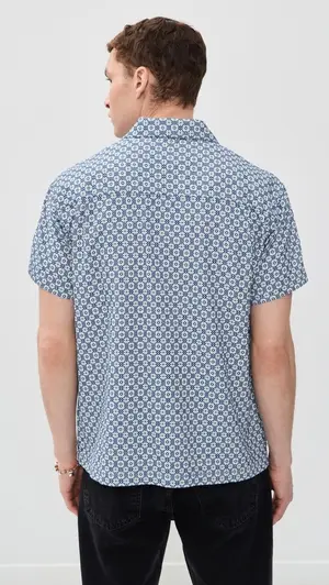 Obey Adrian Woven Top - Unbleached Multi