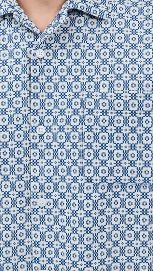 Obey Adrian Woven Top - Unbleached Multi