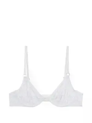 FLEUR DU MAL Le Stretch Lace Demi Bra - White