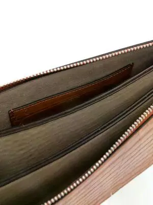 TOTEME Croco-embossed Clutch - Orange