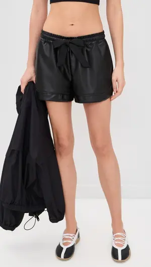 Goldbergh Faux Leather Shorts