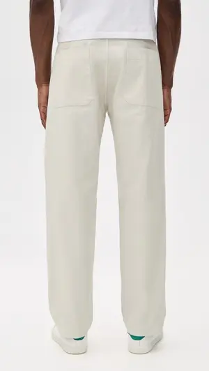 Madewell Garment Dye Slub Sateen Baker Pants - Stone