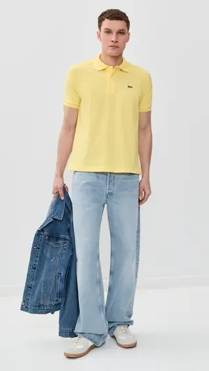 Lacoste Original Cotton Pique Polo - Yellow