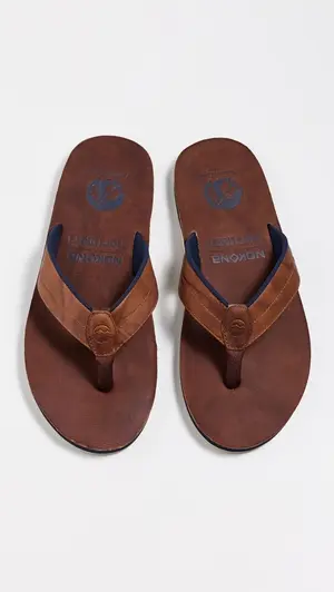 HARI MARI Nokona X Clipper Flip Flops - Walnut