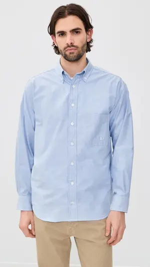 AARON LEVINE Logo Oxford Shirt