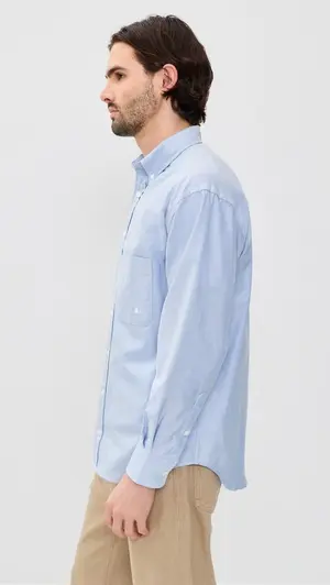 AARON LEVINE Logo Oxford Shirt