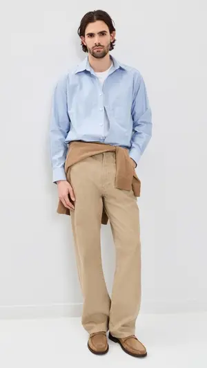 AARON LEVINE Logo Oxford Shirt