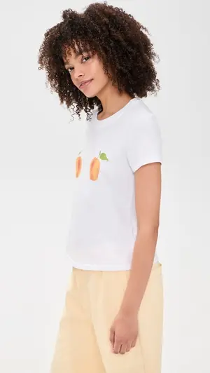 SUNNY SOMEWHERE Peach Graphic Tee