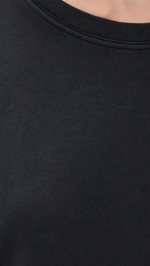 Free People Oversized Crewneck Tee - Black