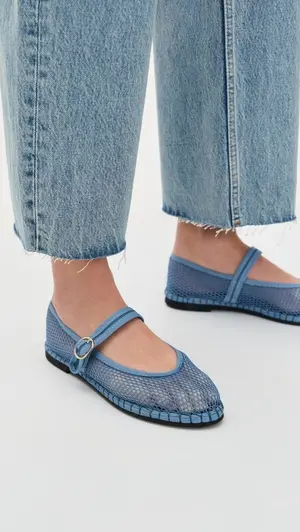 FLABELUS Isabella Mesh Flats - Blue