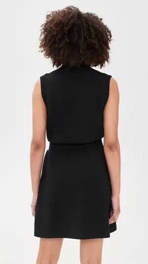Varley Polyanna Half Zip Dress - Black