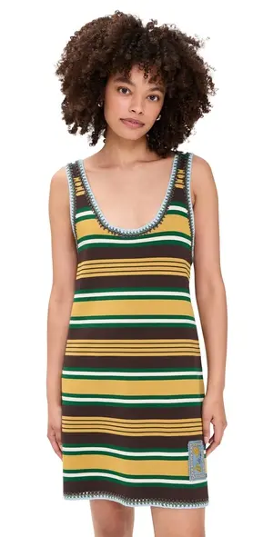 ALEMAIS Clover Knit Mini Dress - Stripe