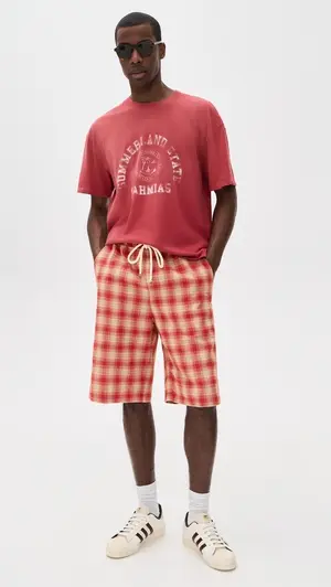 NAHMIAS Summerland State Boxy Tee - Ruby Jersey