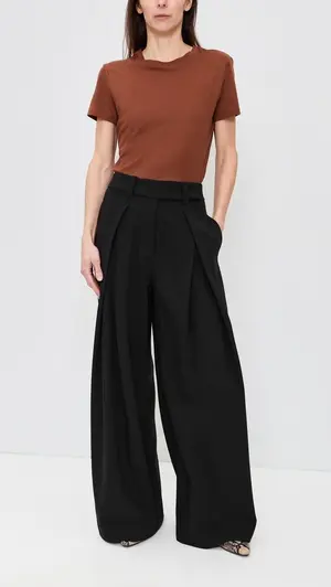 FAVORITE DAUGHTER Pleated Petite Pants