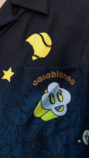 Casablanca Collage Dicones Graphiques Cuban Collar - Blue