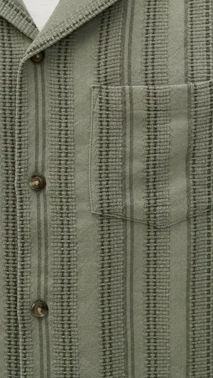 Marine Layer Dobby Resort Shirt - Olive
