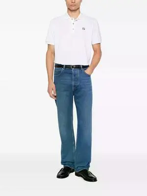 Fendi Logo-embroidered Polo Shirt