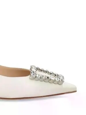 Roberto Festa Crystal-embellished Pumps - Neutrals