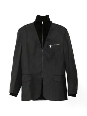 QASIMI Zip Pocket Wool Jacket