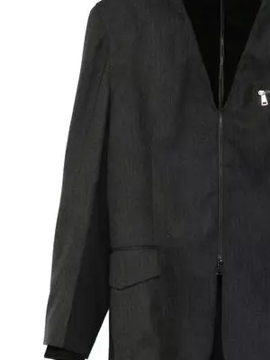 QASIMI Zip Pocket Wool Jacket