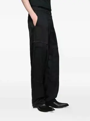 MAISON MARGIELA Raw-seams Trousers - Black