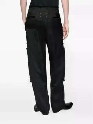 MAISON MARGIELA Raw-seams Trousers - Black