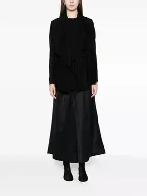 Yohji Yamamoto Draped Open-front Jacket
