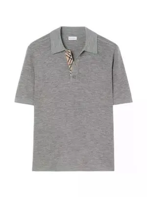 Burberry Wool Polo Shirt - Grey