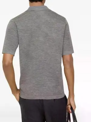 Burberry Wool Polo Shirt - Grey