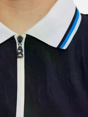 Bogner Laurina Zip Striped Polo - Blue