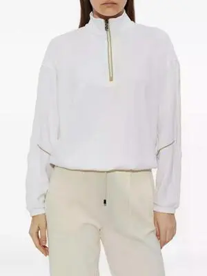 Bogner Floria Zip Trim Sweatshirt - White