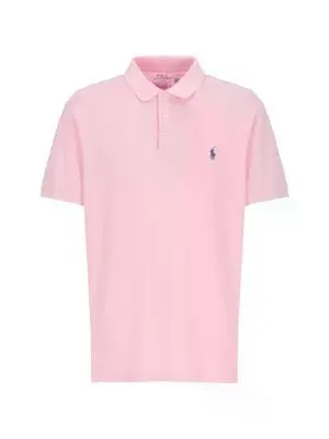 Polo Ralph Lauren Embroidered-logo Cotton Polo Shirt - Pink